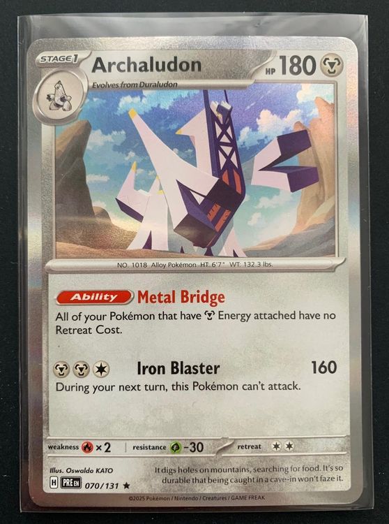 Pokemon Archaludon holo 070/131 EN, Prismatic Evolutions (Gebraucht) in ...