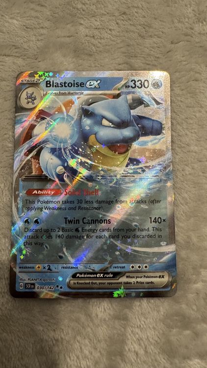 Blastoise EX 030/142 Holo Deutsch Pokemon Karte (Neu (gemäss ...