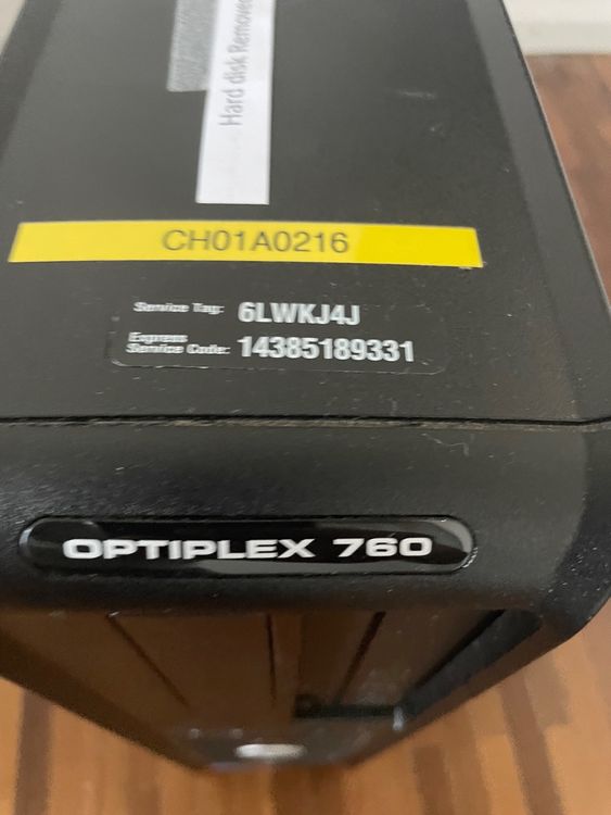 Desktop PC DELL Optiflex 760 (Gebraucht) in für CHF 1 – nur Abholung auf Ricardo kaufen