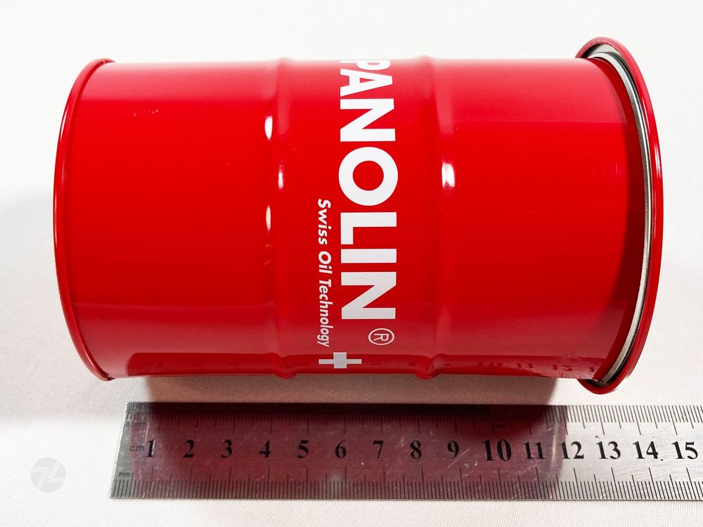 PANOLIN SWISS OIL Ölfass Kässeli Blech Sparkasse Fass Rot | Kaufen auf ...