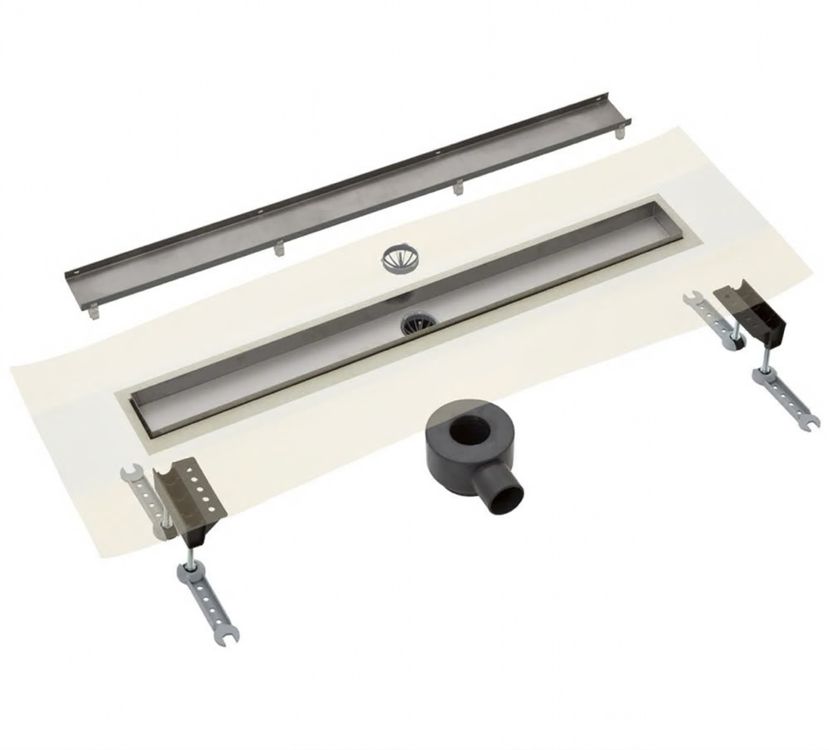 Duschrinne Easy Drain Basic Drain Edelstahl 80cm (Neu und ...