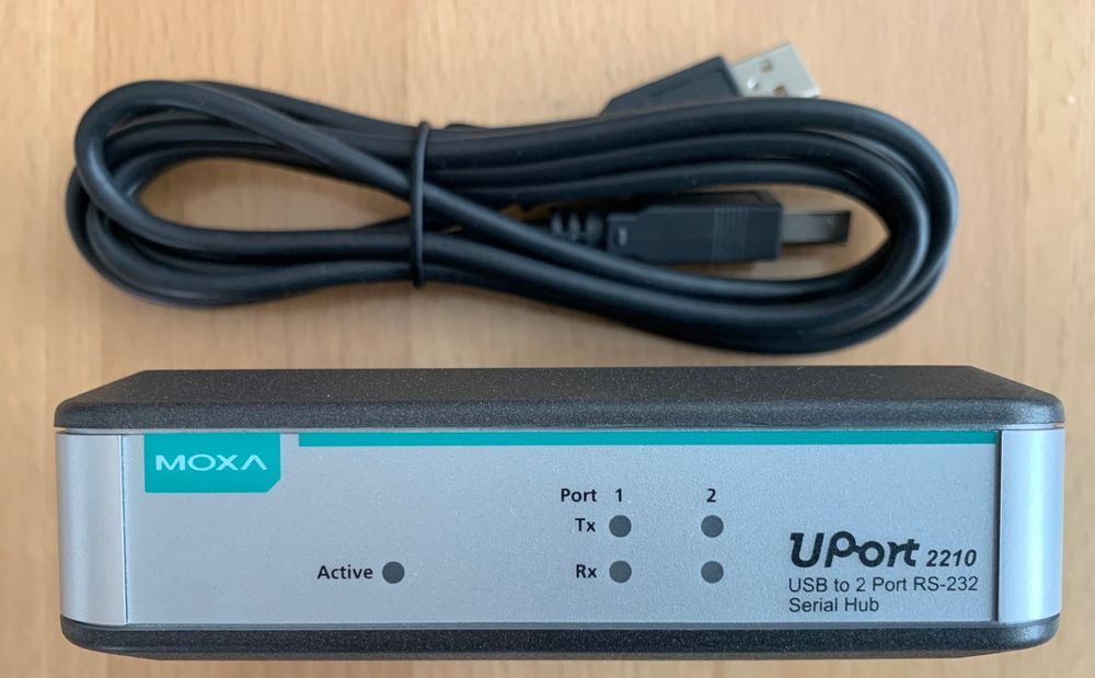 MOXA - UPort 2210 ohne Zubehör - 2 Port RS-232 USB to Serial (Gebraucht ...