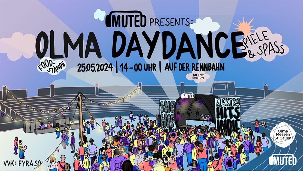 Muted Daydance Olma - 1 Ticket (Neu (gemäss Beschreibung)) in Gais für CHF 33 – nur Abholung auf ...