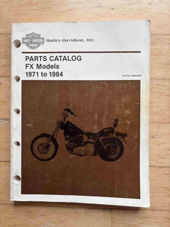 Parts Catalog FX Models Harley-Davidson 1971 to 1984. (Gebraucht) in ...
