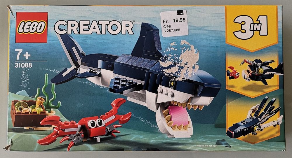 LEGO Creator 3in1 Weisser Hai 31088 | Kaufen auf Ricardo