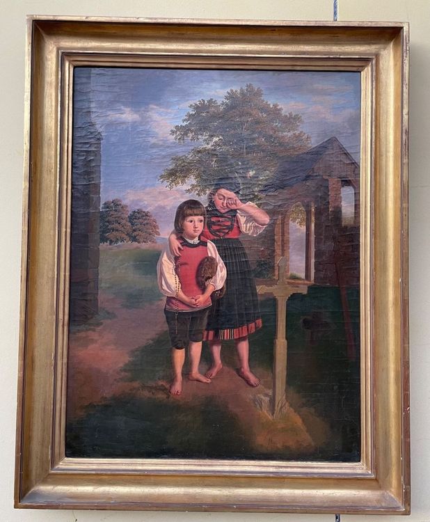 Durheim (befreundet mit Anker) Gemälde Ölbild „Abschied“ (Gebraucht) in ...