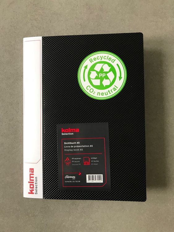 Kolma Sichtbuch Selection A5 Recycling 20 Taschen, neu | Kaufen auf Ricardo