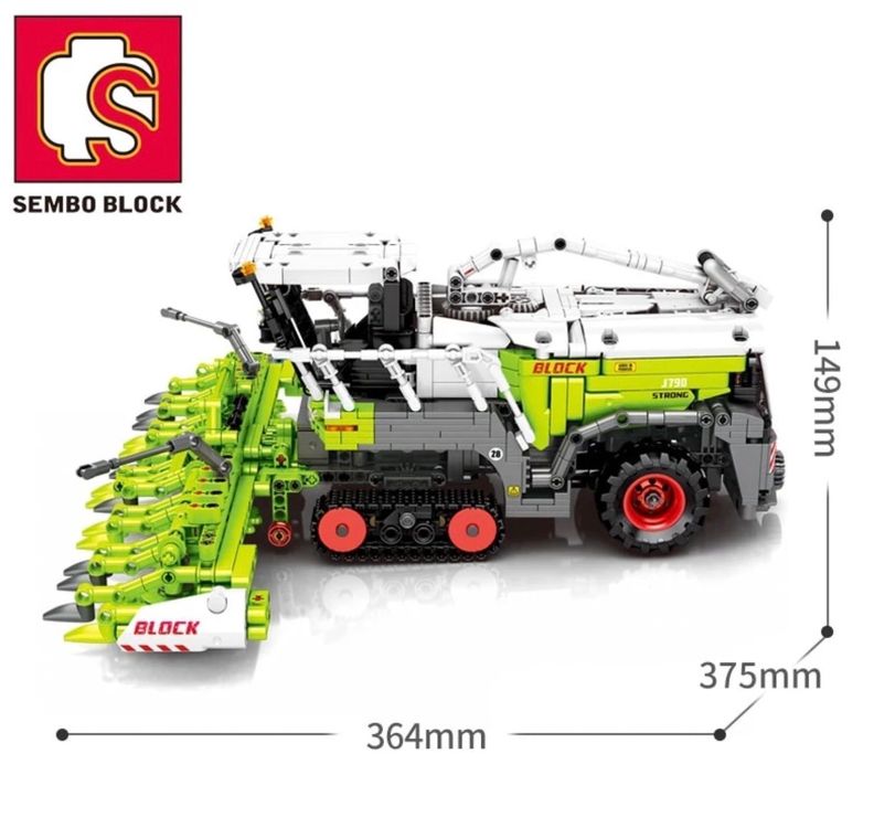 Mähdrescher Klemmbaustein Bausatz Top Sembo Block Neu (Neu und ...