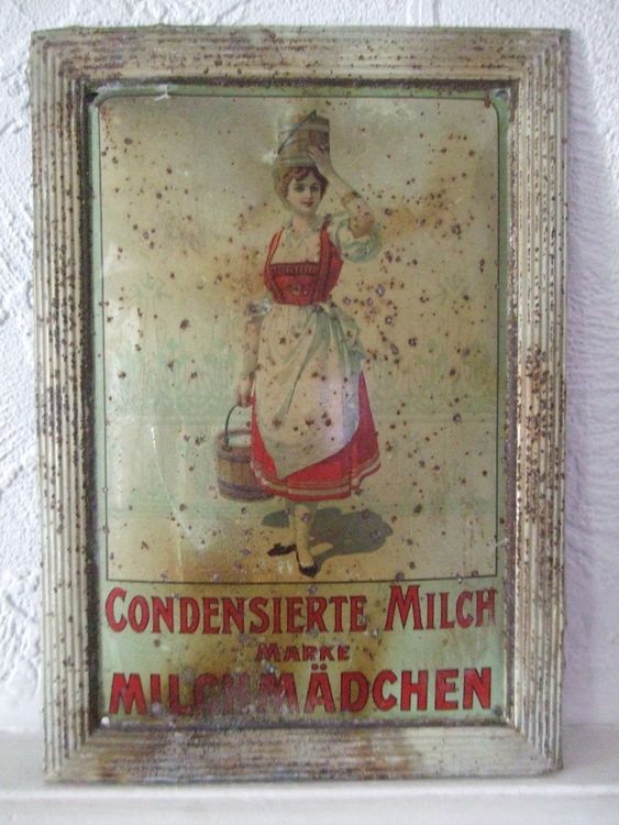 Schild Milchmädchen Anglo-Swiss Condensed Milk Co. / Nestle (Gebraucht ...