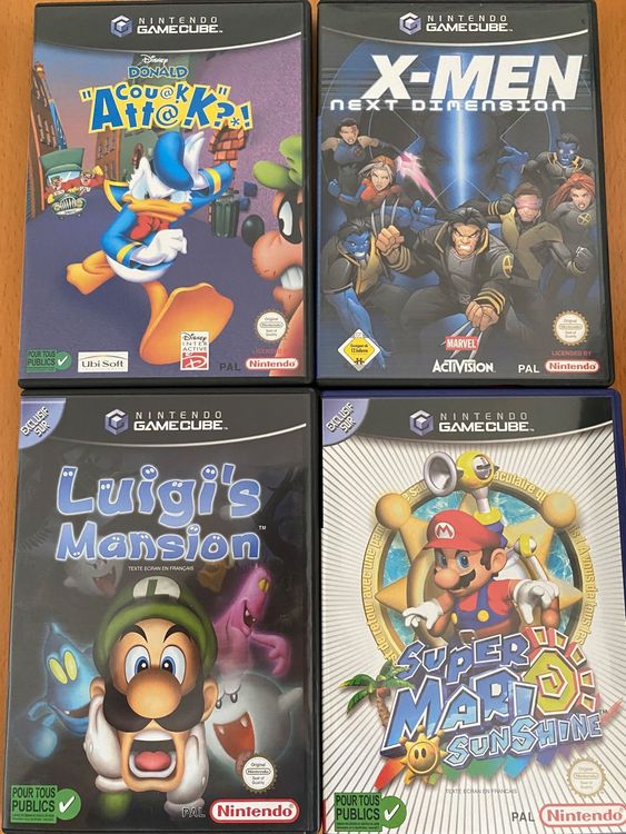 Gamecube Sammlung mit Super Mario Sunshine & Luigi Mansion | Kaufen auf ...