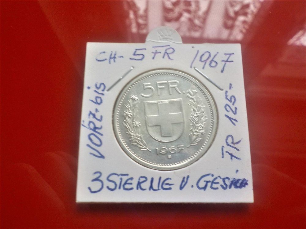 ABART 1967 CH 5 Fr - 3 * vor Gesicht | Kaufen auf Ricardo