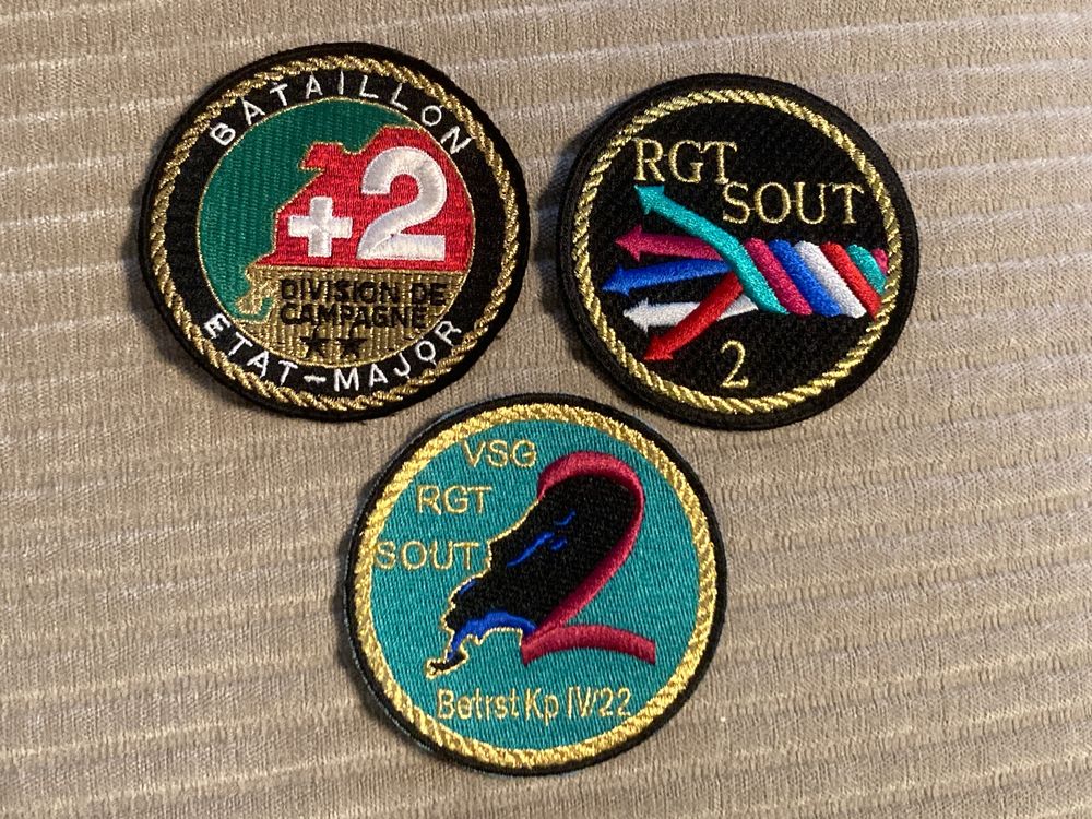 3 Badges: Div Camp / Feld Div 2 - Schweizer Armee (Gebraucht) in ...