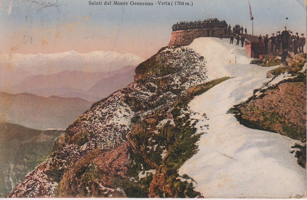 AK Saluti dal Monte Generoso Vetta 1913. Rara (Gebraucht) in Riva San ...