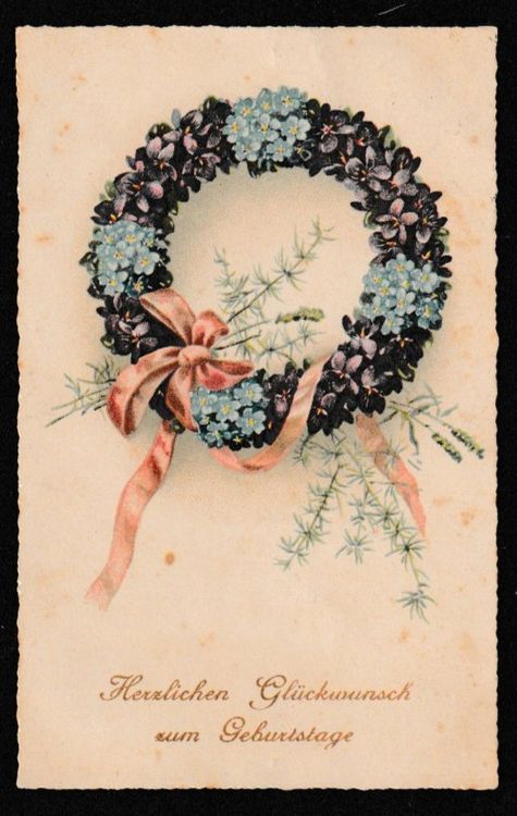 Herzlichen Glückwunsch zum Geburtstage 1923 (C8 (Gebraucht) in Ruggell ...