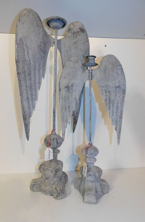 Weihnachten Kerzenständer 2 Engel Flügel Kerzenhalter | Kaufen auf Ricardo