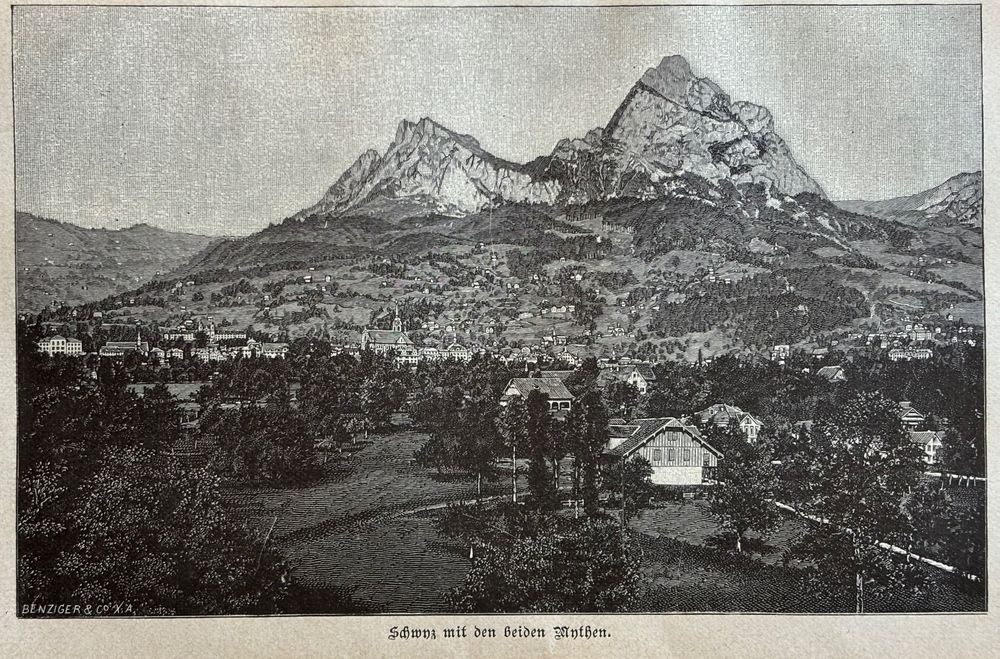 Antik Druck 1902 - Schwyz, Mythen (Gebraucht) in Frauenfeld für CHF 3.8 – mit Lieferung auf ...