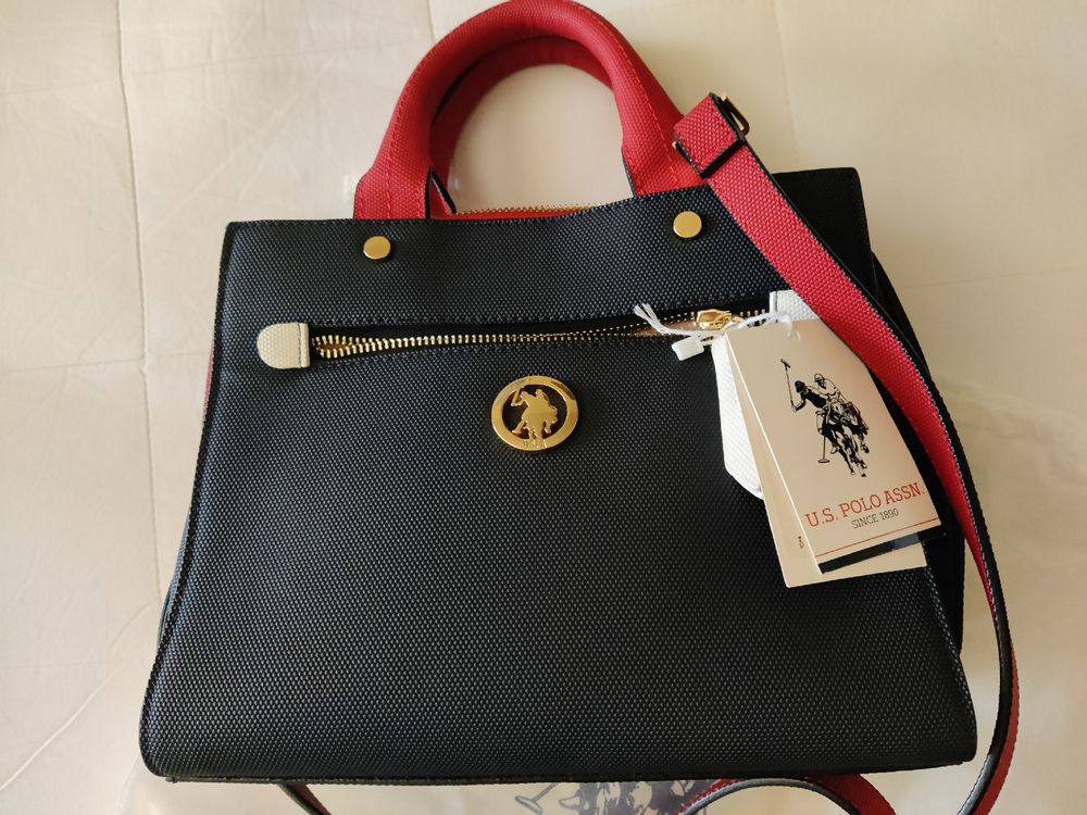 Original U.S.POLO (Torba 2) Handbag NEW - Navy blue & red (Neu (gemäss ...