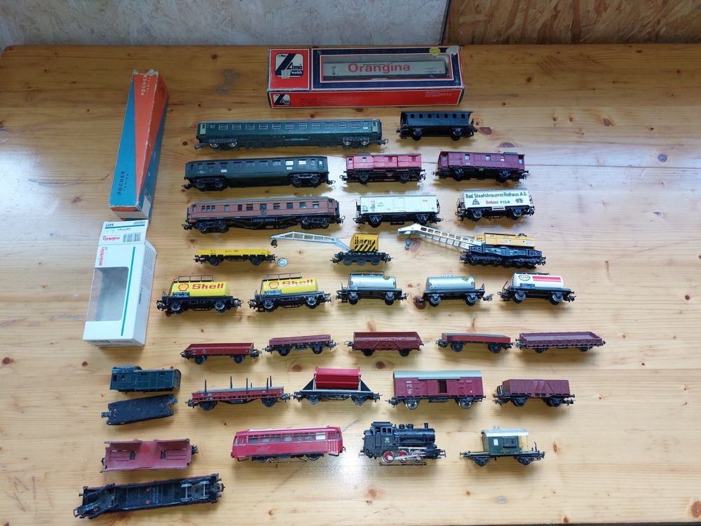 Märklin + Lima HO Lot de trains Locomotives + Wagons (Défectueux) à ...