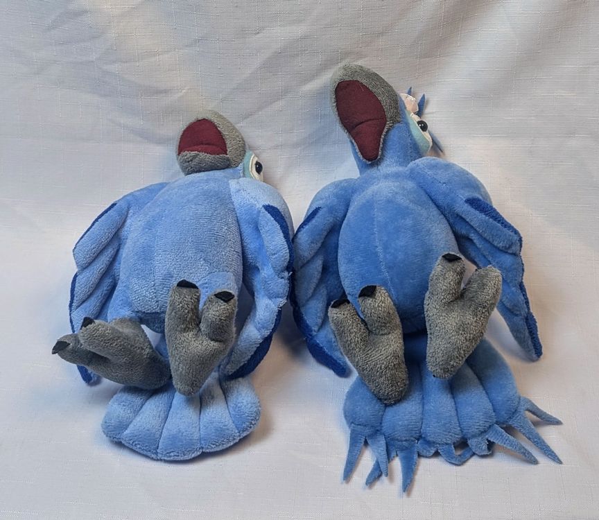 Blu und Jewel Plüschtiere aus dem Film RIO - Papageien (Neu (gemäss ...