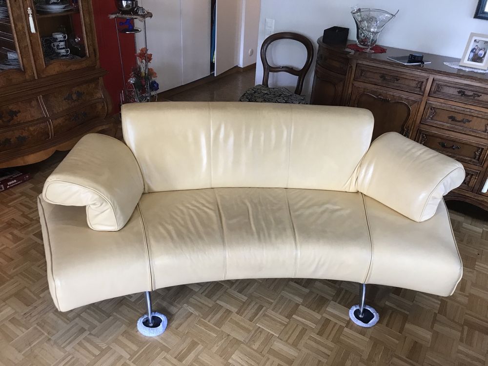 Sofa (Echtleder) (Gebraucht) in Murten für CHF 99 – nur Abholung auf Ricardo kaufen