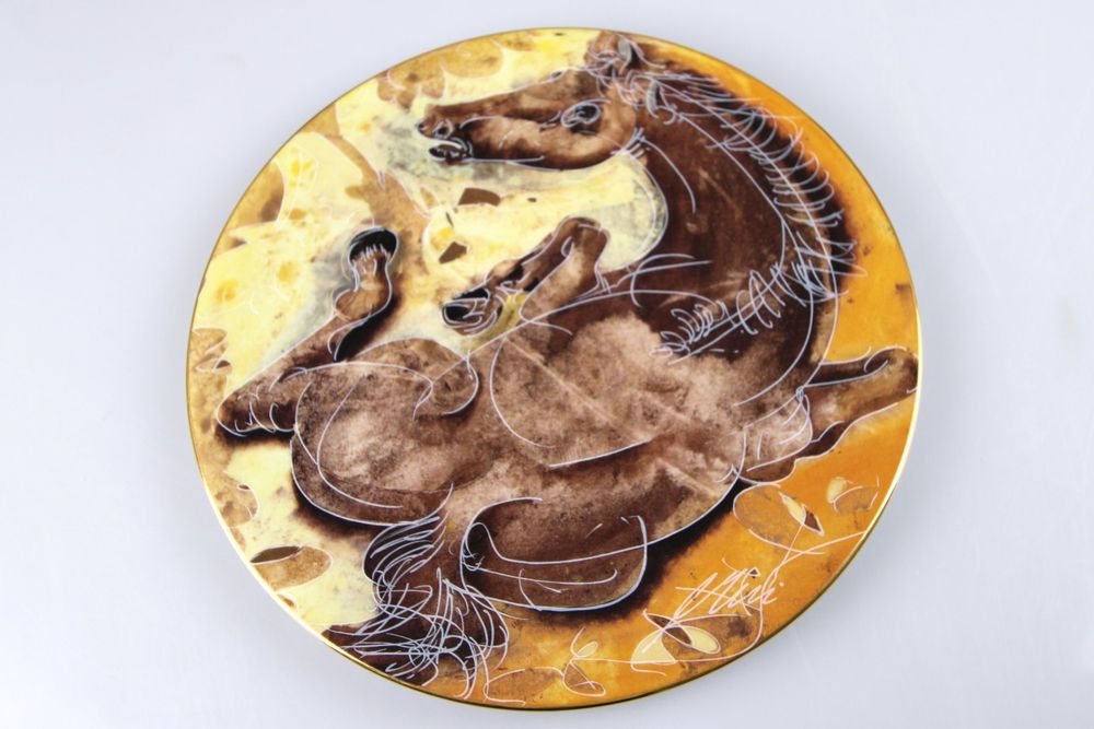 4er Set Teller "Hans Erni -Vier Elemente" Limitierte Auflage (Gebraucht) in Volketswil für CHF ...