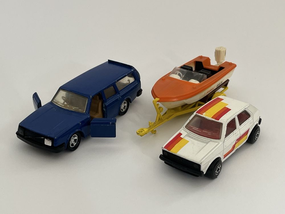 MATCHBOX Combo Volvo VW Golf Sportboot | Kaufen auf Ricardo