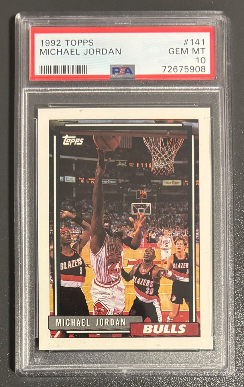 NBA Michael Air Jordan 1992 Topps PSA 10 Chicago Bulls ab 1- (Neu ...