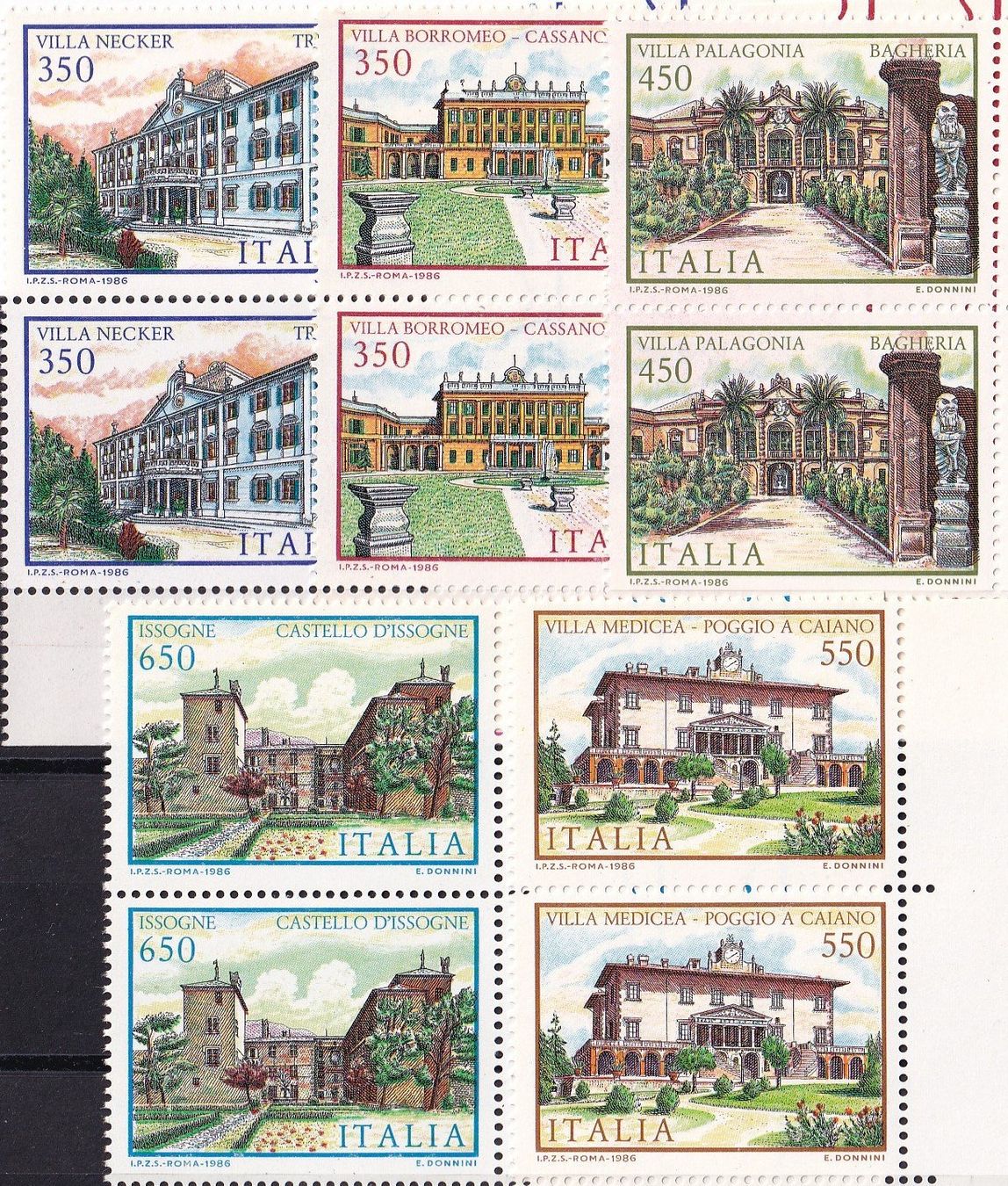 Italia 1986, Ville - 7ª emissione, Mi 1990-1994** (Neu (gemäss ...