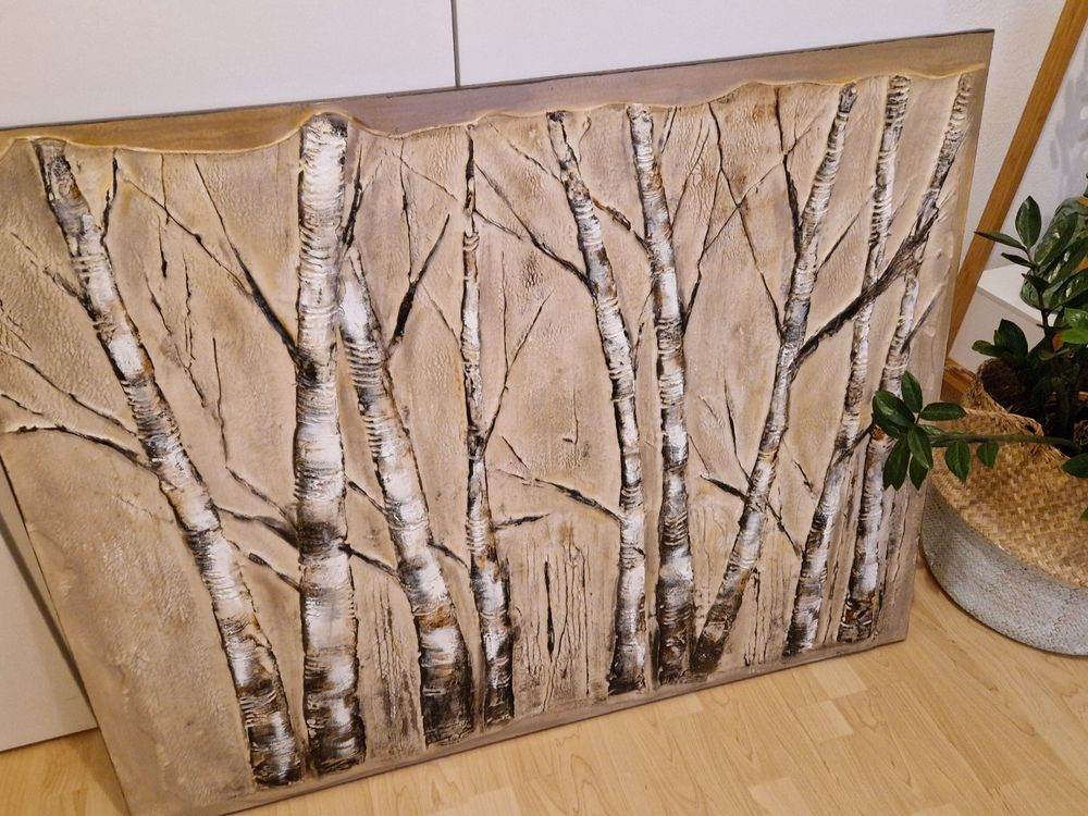 Leinwandbild Birken (-Wald) (Gebraucht) in Richterswil für CHF 19 – nur Abholung auf Ricardo kaufen