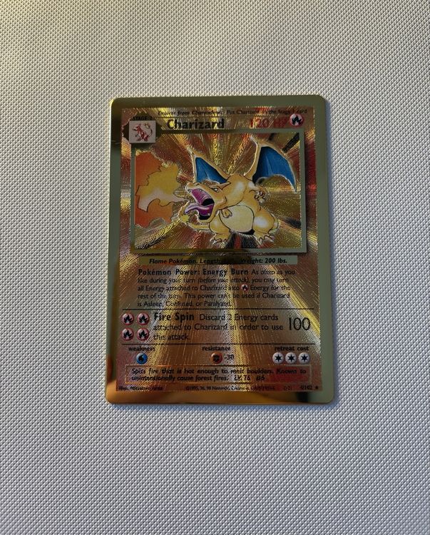 Gold Metal Charizard 4 Premium Collection Promo Celebrations (Gebraucht ...