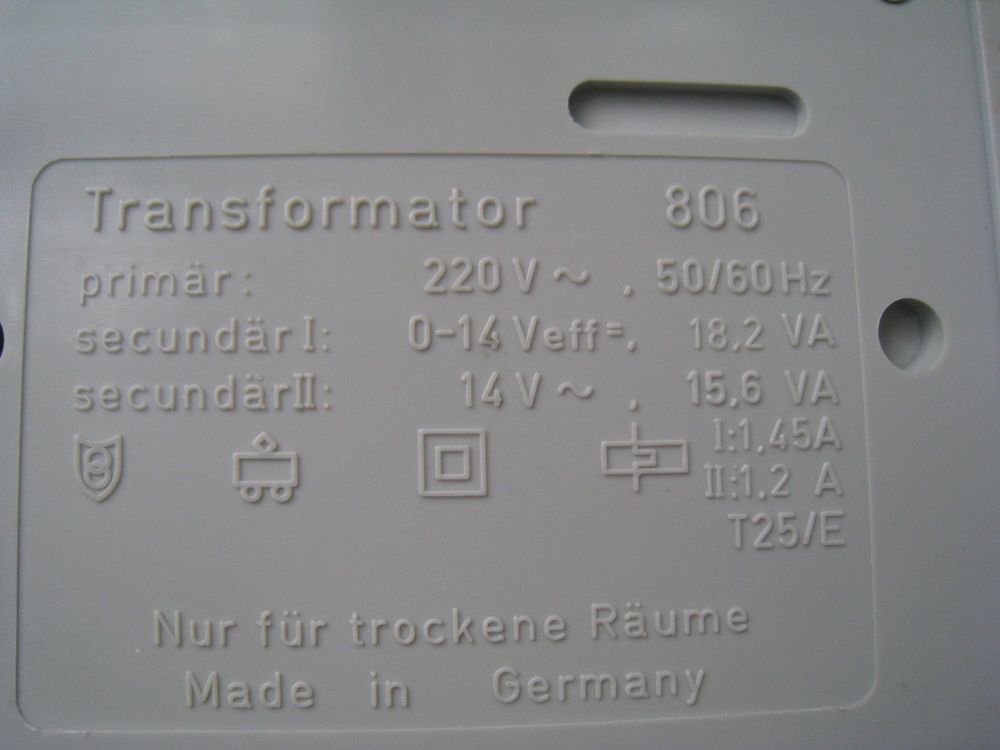 Titan Trafo 806 + Halbwellenanfahrt 1,45 Ampere, Gleichstrom (Gebraucht ...
