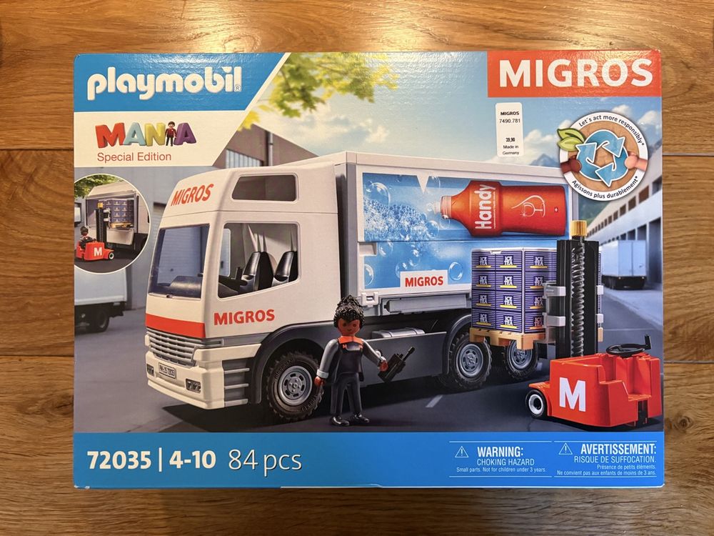 Migros Mania Playmobil Lastwagen 72035 Special Edition (Neu und ...