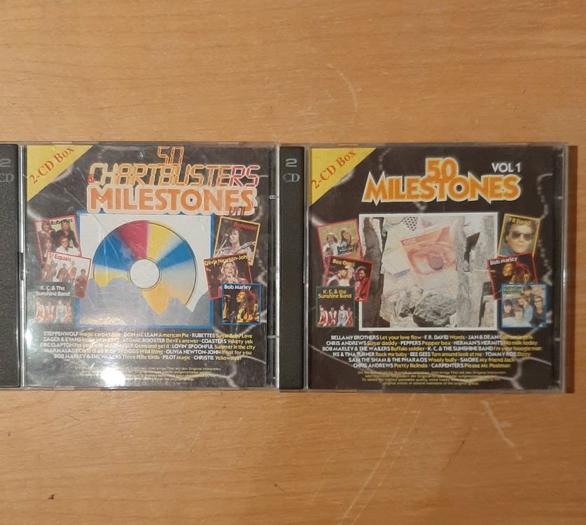 2x 50 Milestones, 4CD Rock'n'Roll & Oldies Compilation | Kaufen auf Ricardo