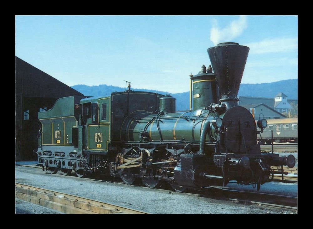 Dampflokomotive 671 Graz-Köflacher Bahn 1988 in Graz - REIJU (Gebraucht ...