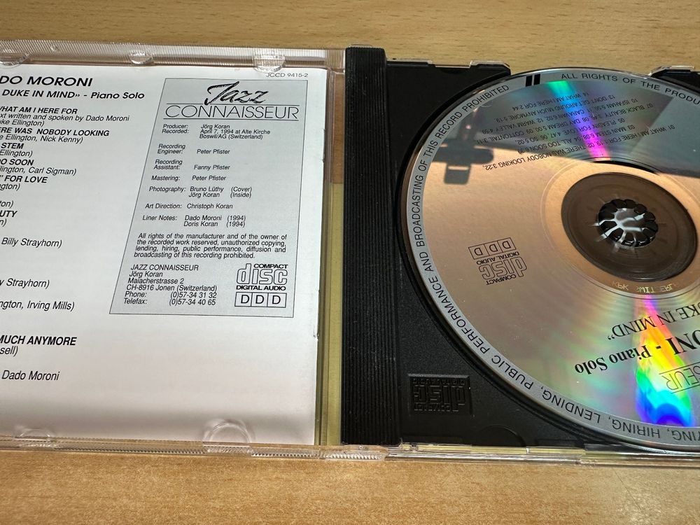 Z4 Dado Moroni With Duke In Mind Jazz Connaisseur (Gebraucht) in Rikon ...