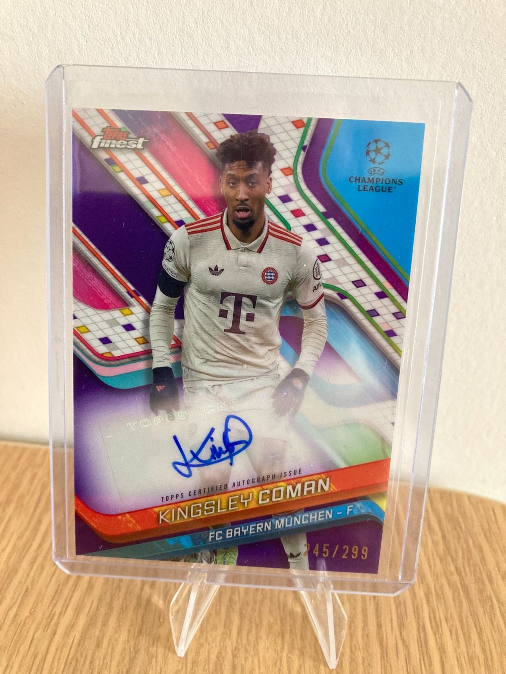 Topps Finest UEFA 2024-25 - Kingsley Coman Auto /299 (Gebraucht) in La ...