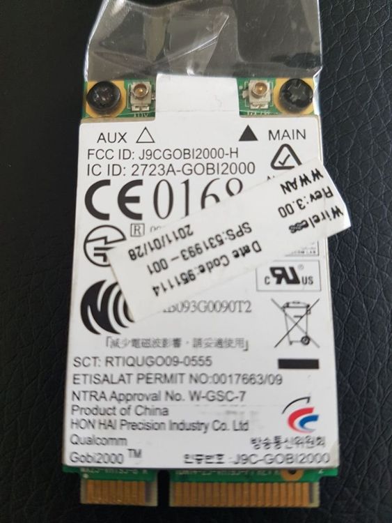 Qualcomm Gobi 2000 HP UN2420 3G WWAN (Gebraucht) in Magden für CHF 15 ...