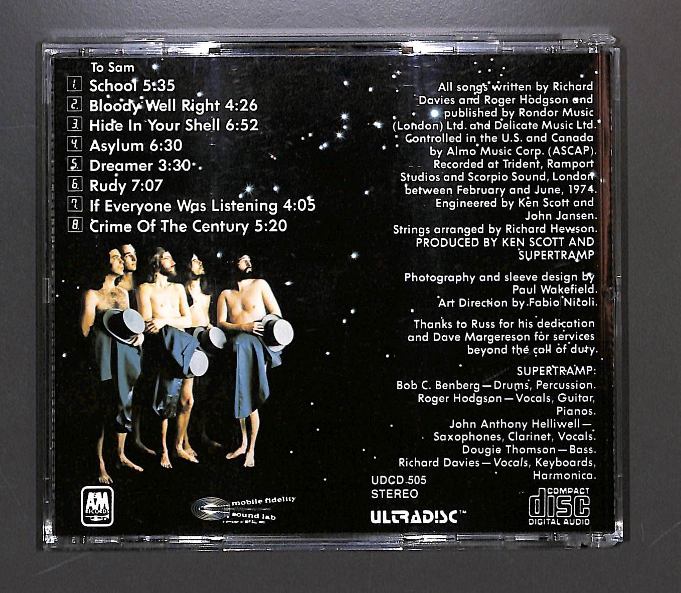 SuperTramp "Crime of the Century" Echtgold Beschichtet JAPAN (Neu ...