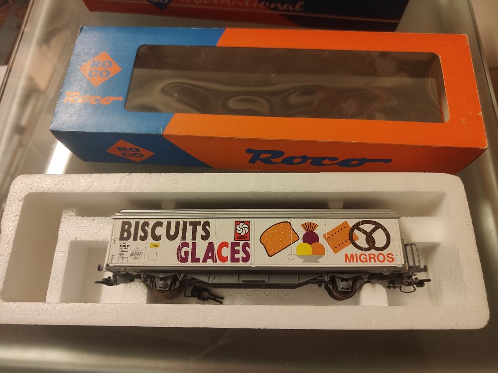 Roco Spur H0 Migros Biscuits Glace Wagon Top Zustand! (Q) | Kaufen auf ...