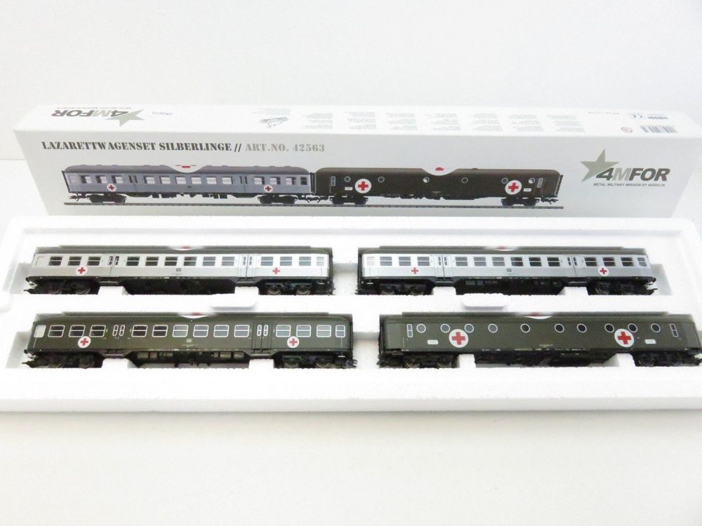 Märklin 42563 4MFor DB Bundeswehr Lazaretwagen Set (Neu und ...