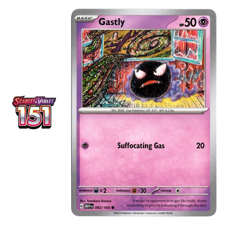 151 Gastly Nebulak 092/165 EN (Neu (gemäss Beschreibung)) in Zug für CHF 0.25 – mit Lieferung ...