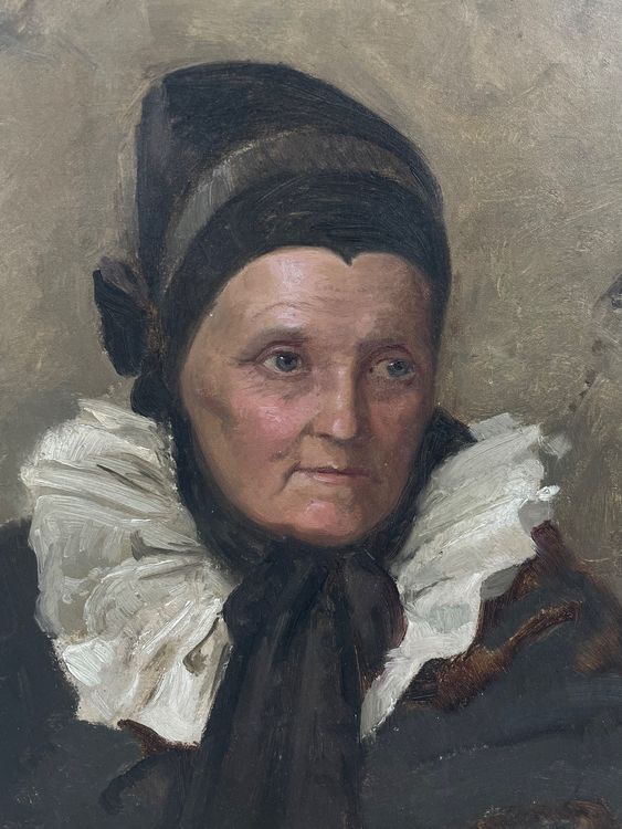 Raphael Ritz (1829-1894) Gemälde - Dame mit Kopfbedeckung | Kaufen auf ...