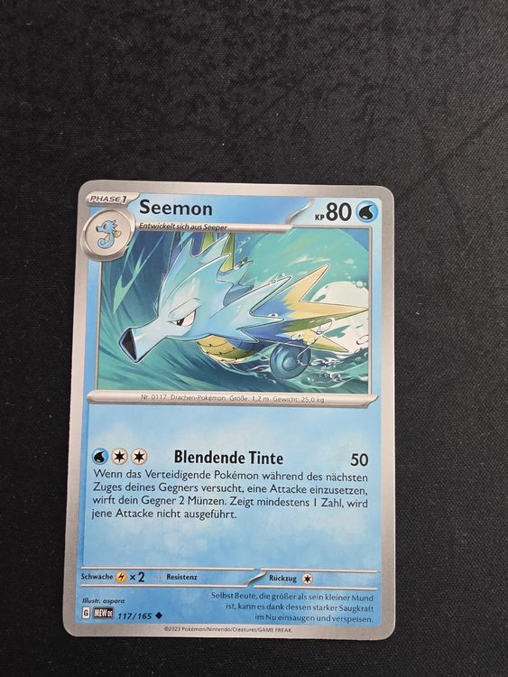 Pokemon MEW 151 Seemon 117 / 165 DE (Neu (gemäss Beschreibung)) in ...