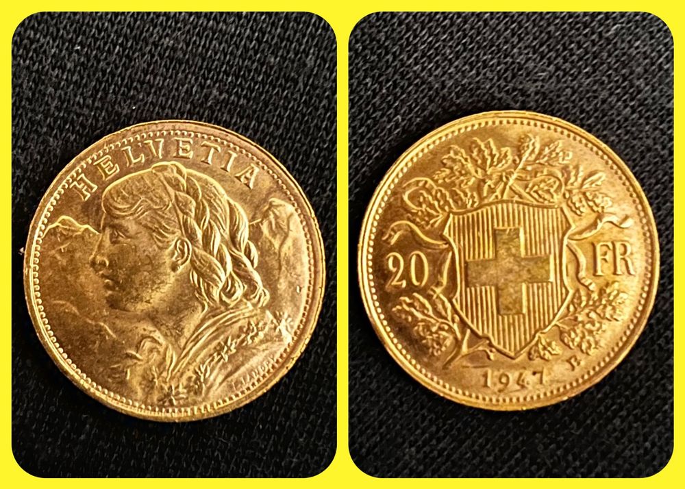 Goldvreneli 20.- CHF 1947 | Kaufen auf Ricardo