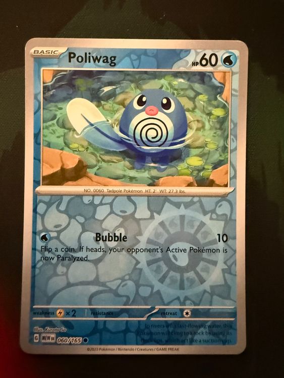 Poliwag 60/165 - Reverse Holo (Mew 151) (Gebraucht) in Uster für CHF 1 ...