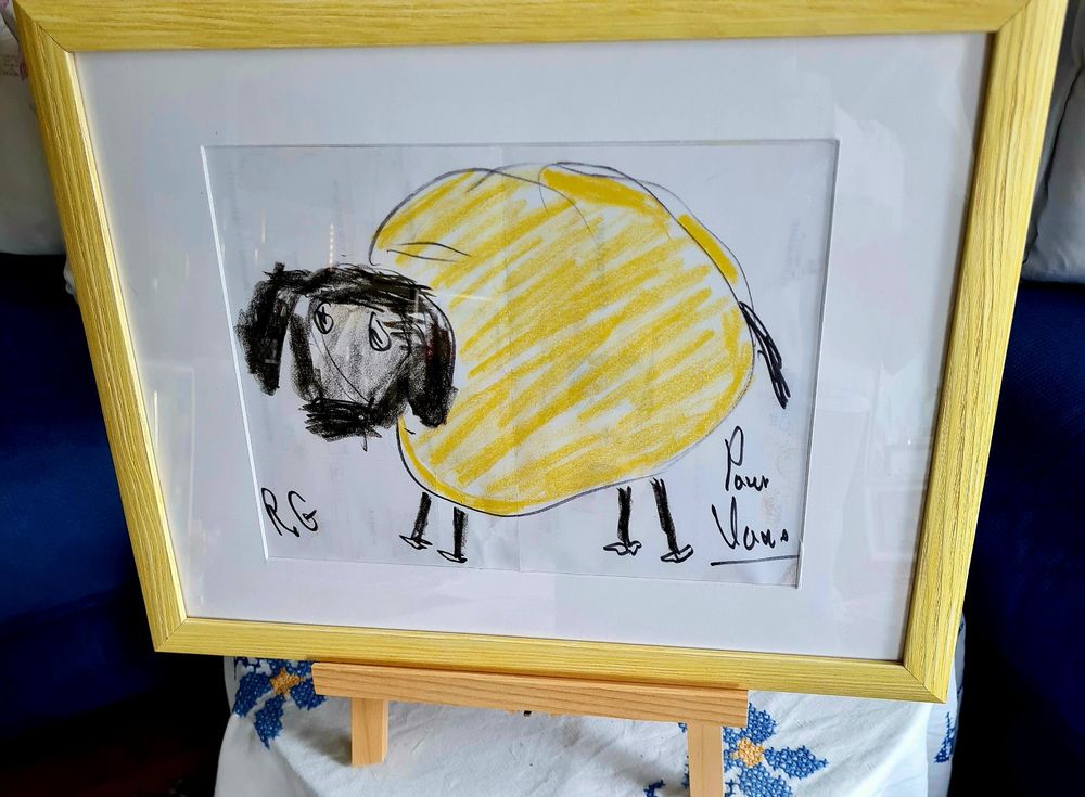 GERTSCH RENÉ 1939/2007DAS SCHAF IN SEINER EIGENEN ART GEMALT (Neu ...