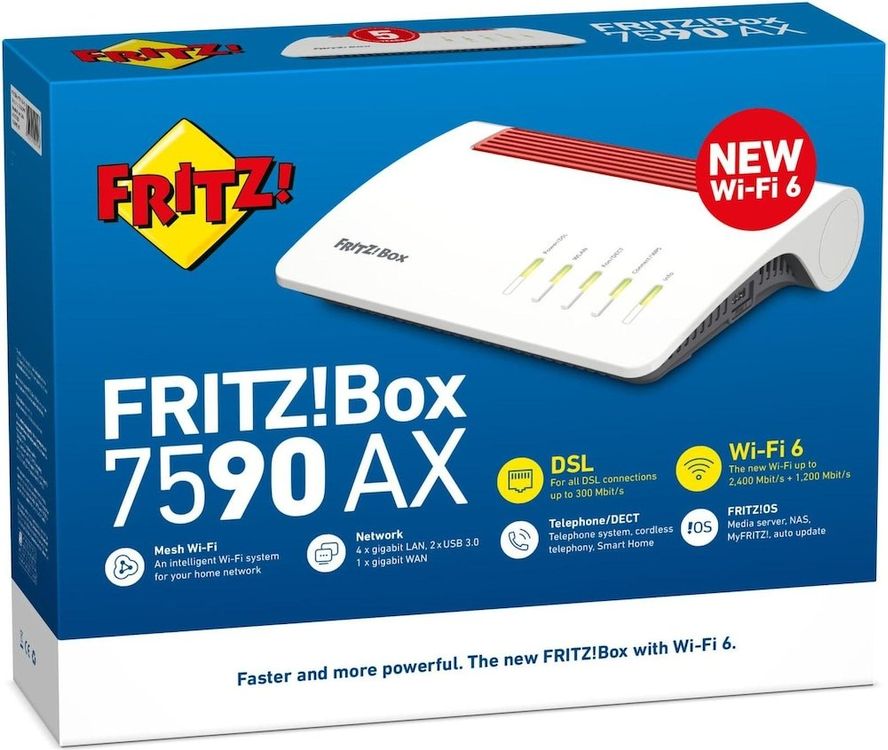 AVM FRITZ!Box 7590 AX v2 Edition A/CH Router Modem (Neu und ...
