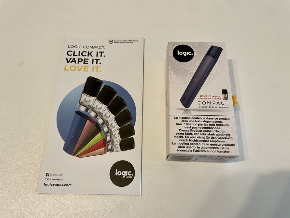 E-Zigarette Logic Compact (Gebraucht) in Turbenthal für CHF 5 – mit ...