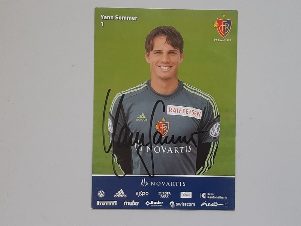 Yann Sommer Autogramm (FC Basel) (Gebraucht) in für CHF 7 – mit ...