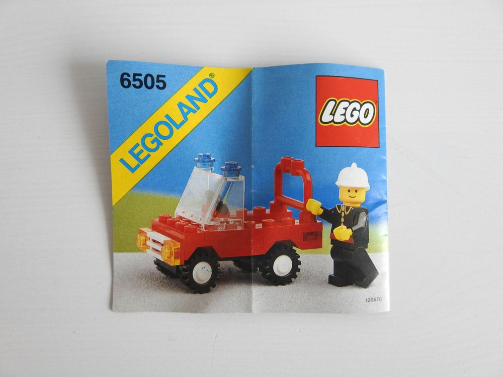 Lego 6505 Fire Chief’s Car, vollständig mit Bauanleitung | Kaufen auf ...
